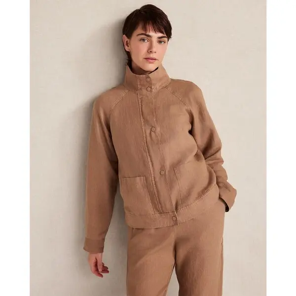HAVEN WELL WITHIN Everweave Linen Jacket - Acorn