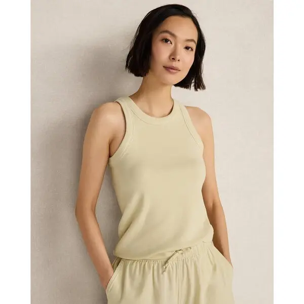 HAVEN WELL WITHIN Organic Cotton Racerback Tank - Celery Leaf