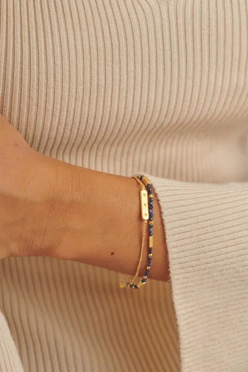 KATIE LOXTON Birthstone Bracelet With Lapis Lazuli - September
