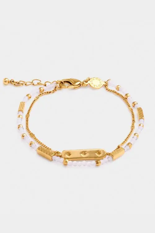 KATIE LOXTON 18k Gold Pvd Coating Birthstone Bracelet - June