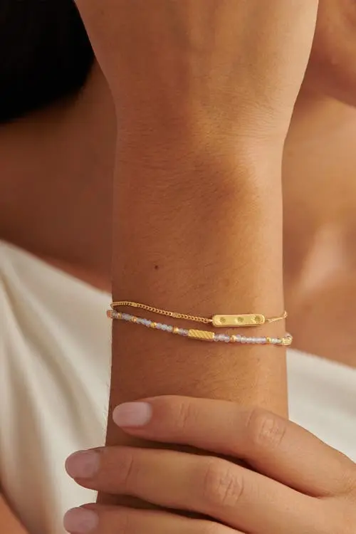 KATIE LOXTON 18k Gold Pvd Coating Birthstone Bracelet - June
