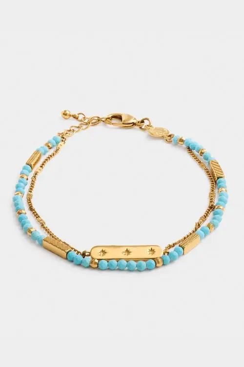 KATIE LOXTON Birthstone Bracelet With Turquoise - December