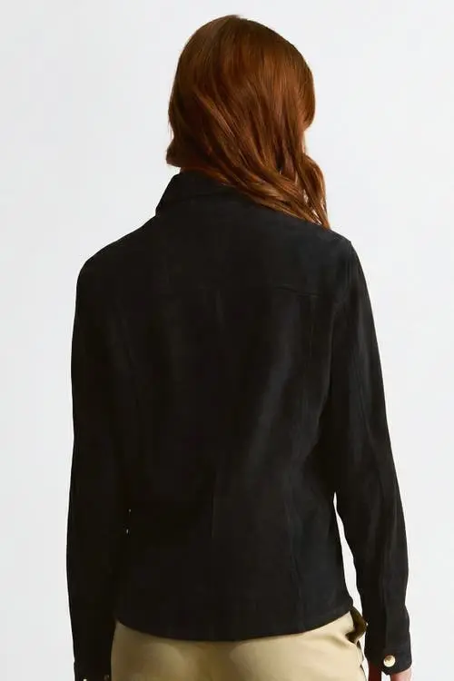 FURNIQ UK Sabine Suede Shirt Jacket