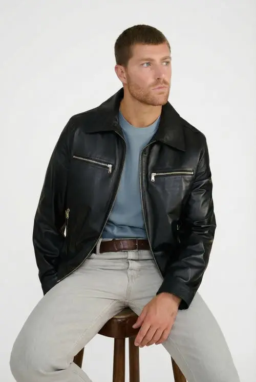 FURNIQ UK Lennox Nappa Leather Jacket