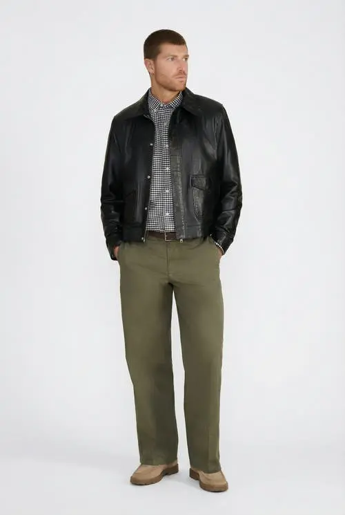 FURNIQ UK Maddox Leather Jacket - Black