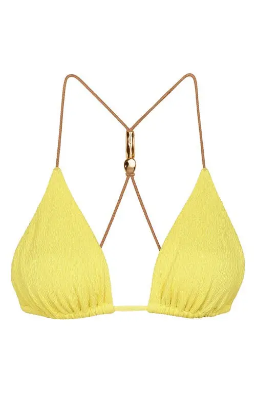 VIX PAULA HERMANNY Nancy T-back Triangle Bikini Top - Lemonade
