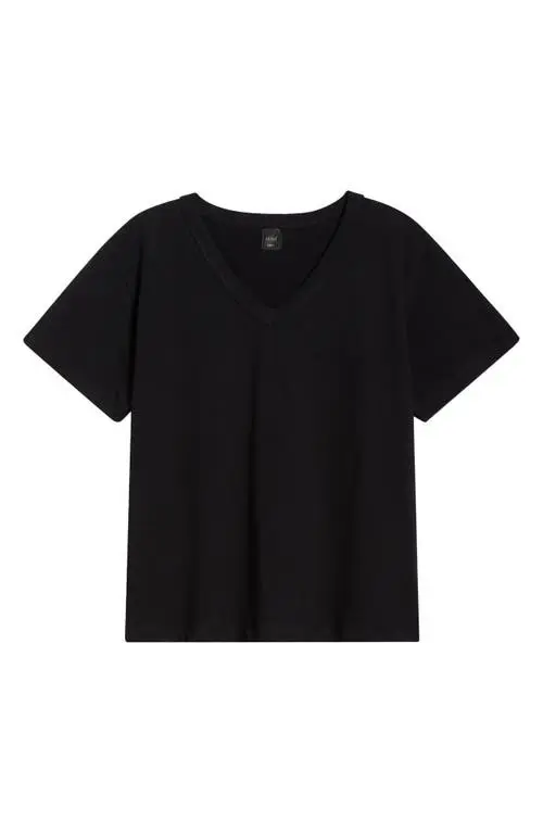 LESET Margo V-neck Cotton T-shirt - Black