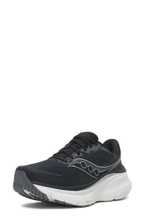 Saucony Guide 19 Running Shoe - Black/silver