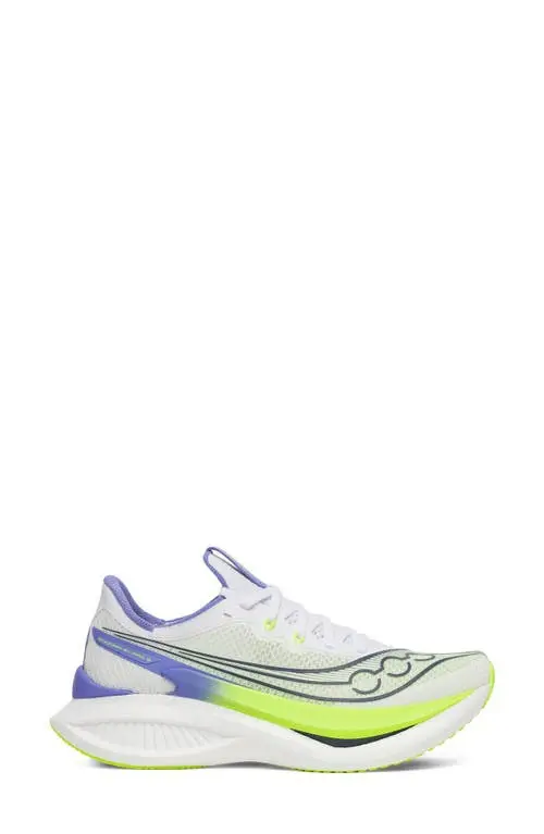 Saucony Endorphin Pro Racing Shoe - White/iolite