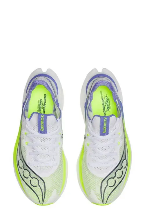 Saucony Endorphin Pro Racing Shoe - White/iolite