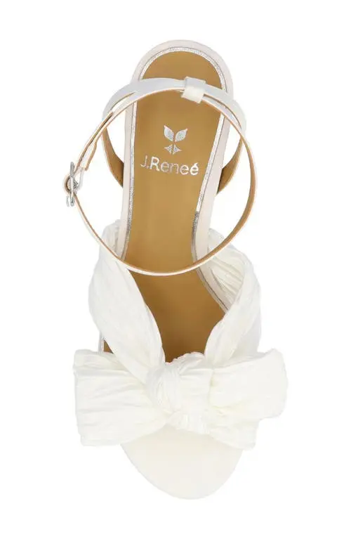 J. Reneé Olwen Ankle Strap Sandal - White