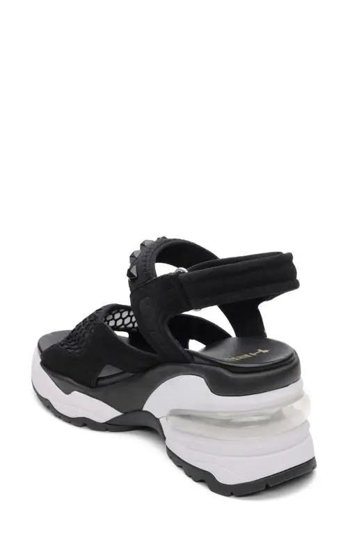 Ash Diva Slingback Platform Sandal - Black