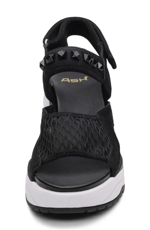 Ash Diva Slingback Platform Sandal - Black