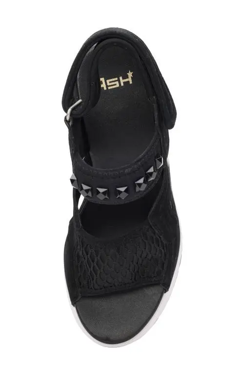 Ash Diva Slingback Platform Sandal - Black