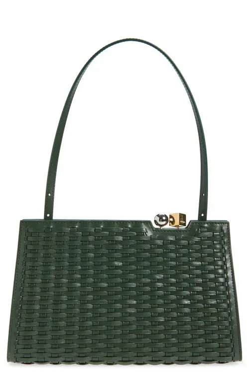 Jacquemus La Pochette Salon Leather Handbag - Dark Khaki 580