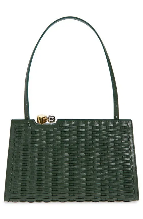 Jacquemus La Pochette Salon Leather Handbag - Dark Khaki 580