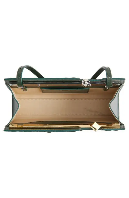 Jacquemus La Pochette Salon Leather Handbag - Dark Khaki 580
