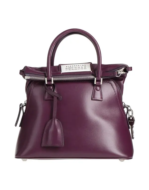 MAISON MARGIELA Handbag In Leather - Purple