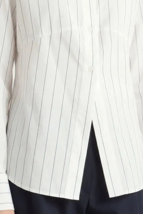 Modern Citizen Tarinah Front-split Striped Shirt