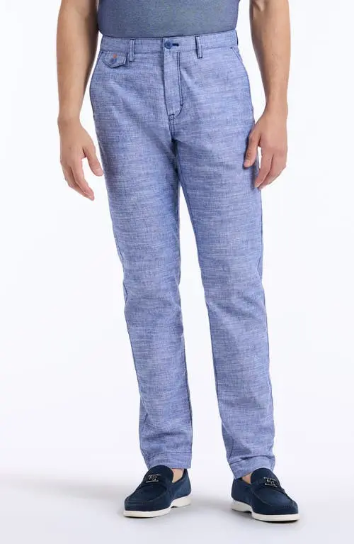 Robert Graham Dixton Straight Leg Cotton & Linen Pants