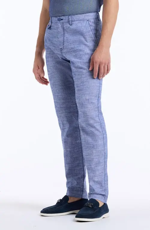 Robert Graham Dixton Straight Leg Cotton & Linen Pants
