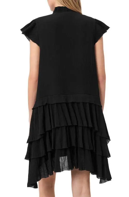 ALLSAINTS Cavalry Layered Ruffle High-low Dress