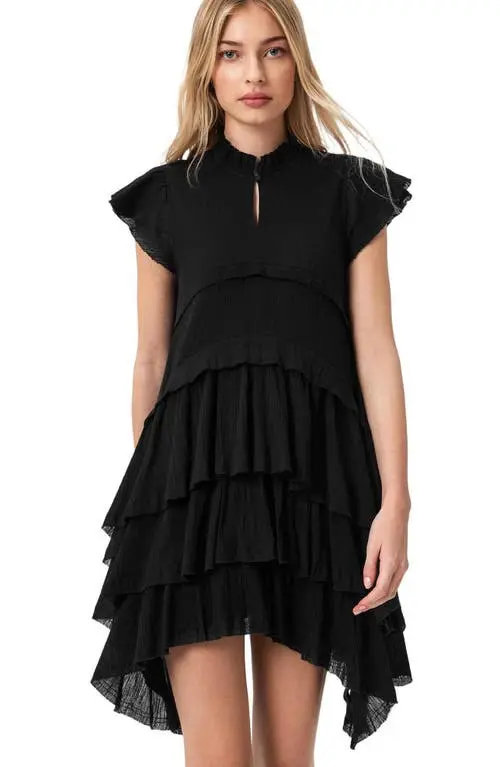 ALLSAINTS Cavalry Layered Ruffle High-low Dress