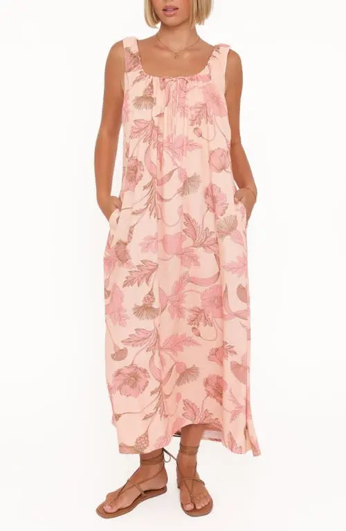 PETAL & PUP Bowman Floral Cotton Maxi Dress - Pink Floral