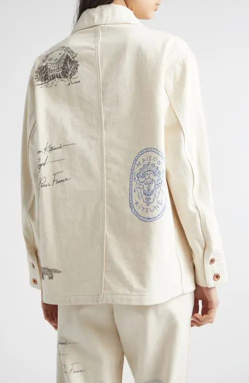 KURO X Maison Kitsuné Denim Chore Jacket