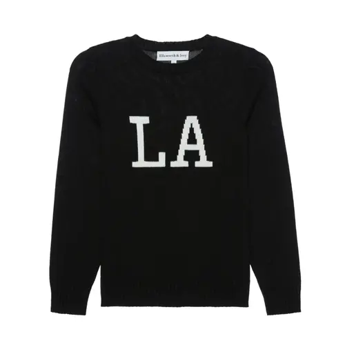 ELLSWORTH + IVEY Los Angeles Crewneck Sweater - Black