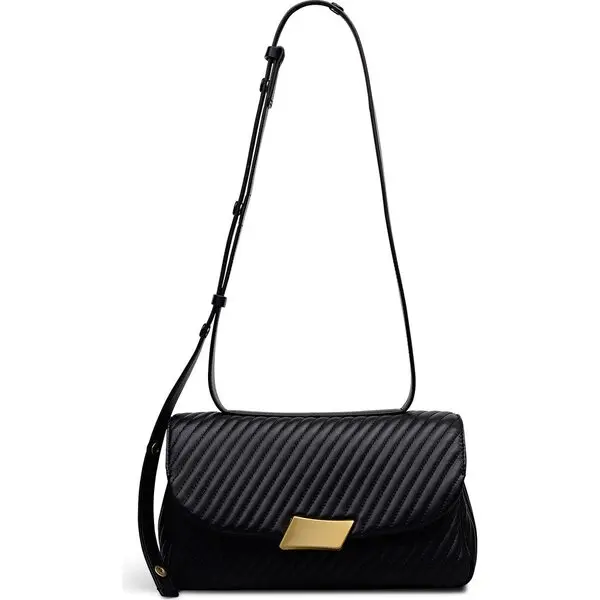 RADLEY The Belsizequilt Flapover Crossbody Bag - Black