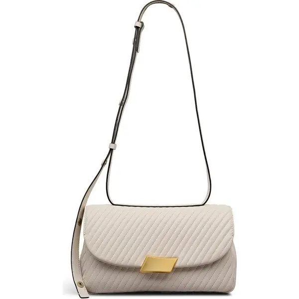 RADLEY The Belsizequilt Flapover Crossbody Bag - Salt