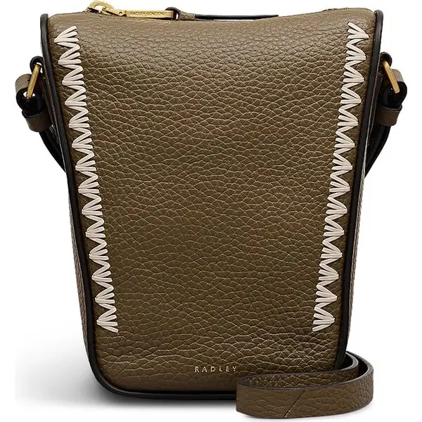 RADLEY Oak Street Stitch Phone Crossbody Bag - Acorn