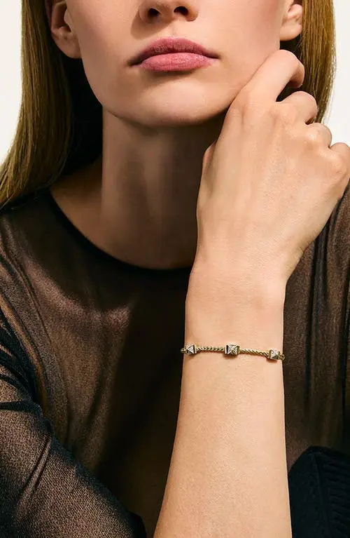 John Hardy Icon Stud Pavé Diamond Bracelet - Gold
