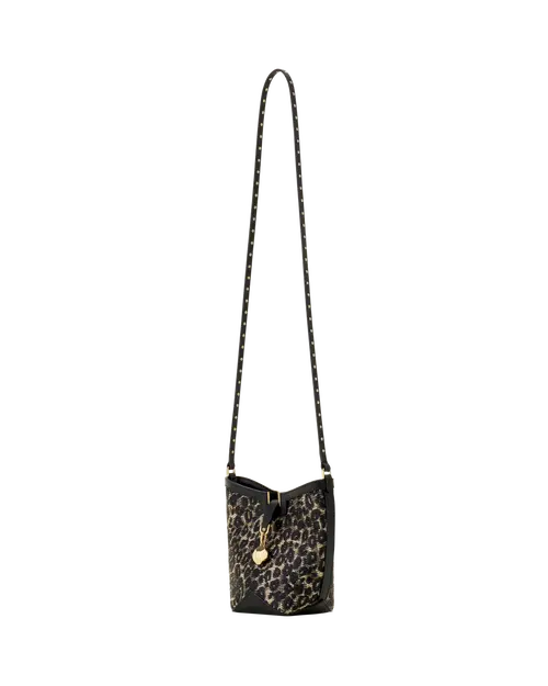 LANVIN Catch Small Raffia Bucket Bag - Beige