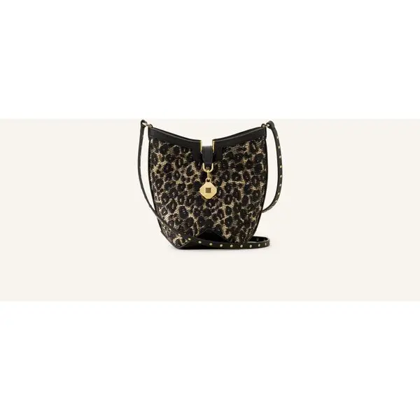 LANVIN Catch Small Raffia Bucket Bag