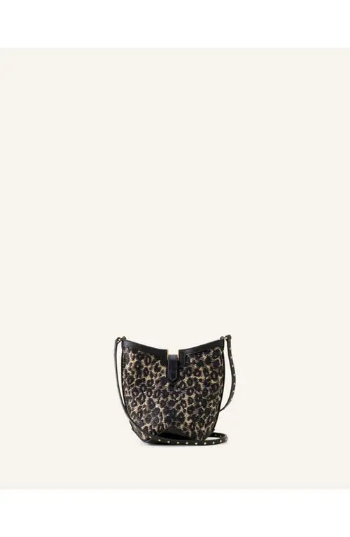 LANVIN Catch Small Raffia Bucket Bag