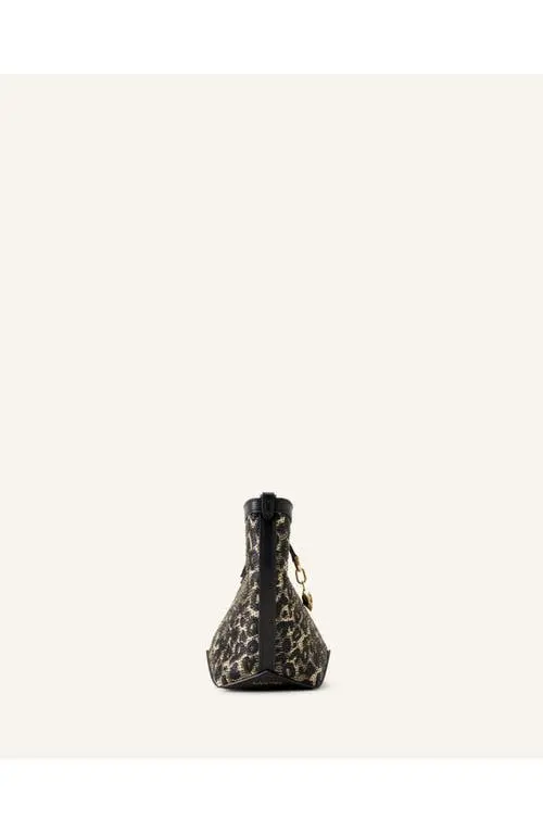 LANVIN Catch Small Raffia Bucket Bag