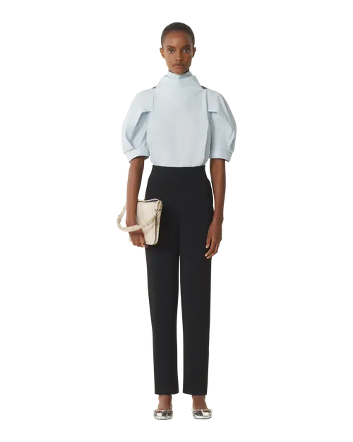 LANVIN Compagnon Small Asymmetrical Leather Bag
