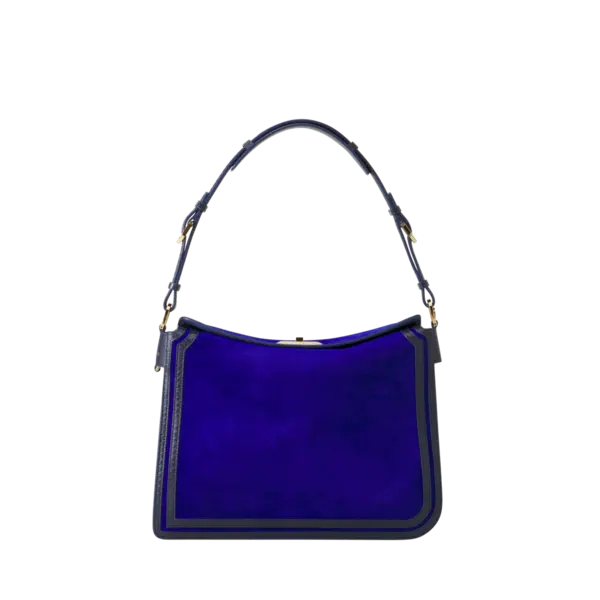 LANVIN Compagnon Medium Asymmetrical Bag - Blue