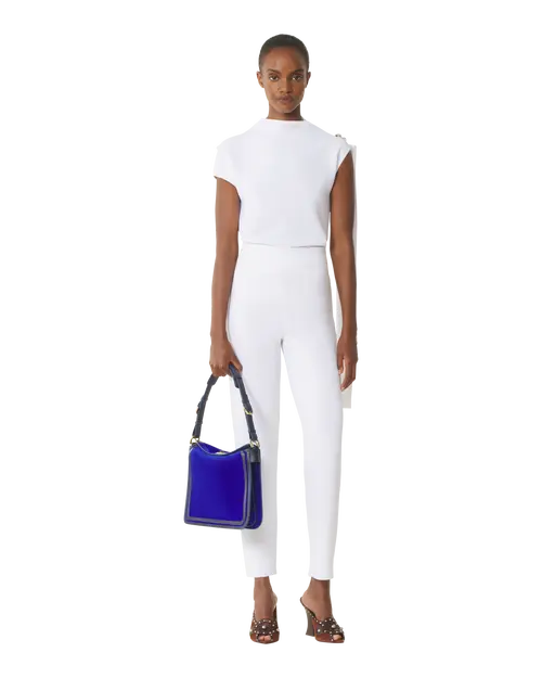 LANVIN Compagnon Medium Asymmetrical Bag - Blue
