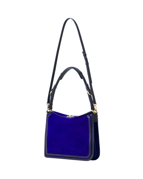 LANVIN Compagnon Medium Asymmetrical Bag - Blue