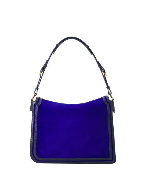 LANVIN Compagnon Medium Asymmetrical Bag - Blue