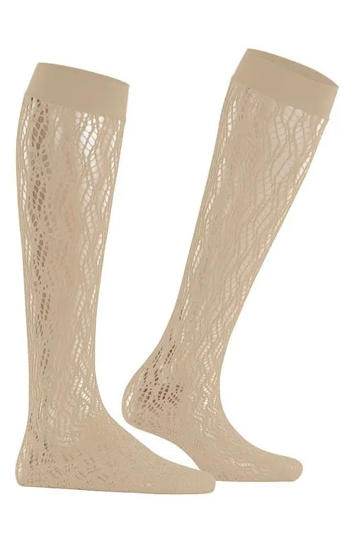 Falke Pure Shore Knee High Socks - Porcelain