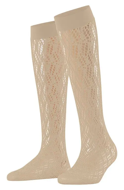 Falke Pure Shore Knee High Socks - Porcelain