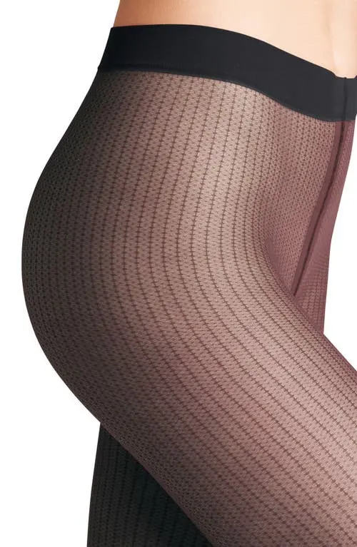 Falke Body Chain Sheer Tights - Black