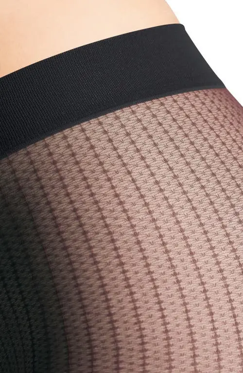 Falke Body Chain Sheer Tights - Black