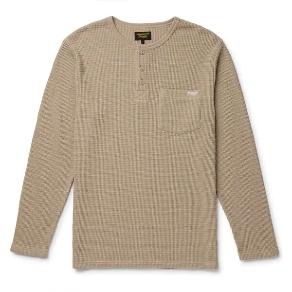 SEAGER CO Sawpit Long Sleeve Cotton Thermal Henley