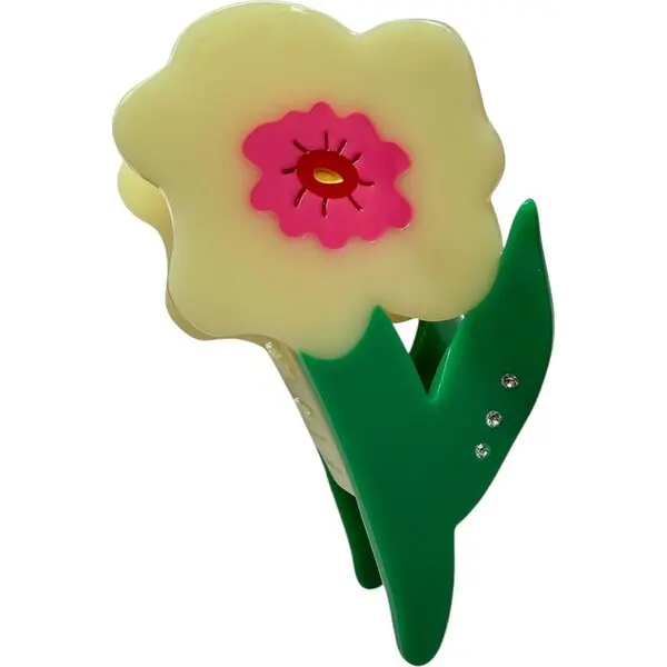 CENTINELLE Flower Hair Claw - Yellow