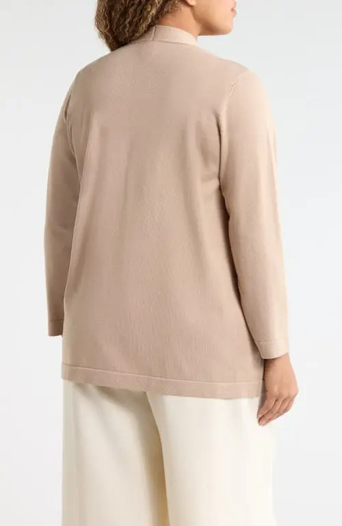Anne Klein Chatham Open Front Cardigan - Latte